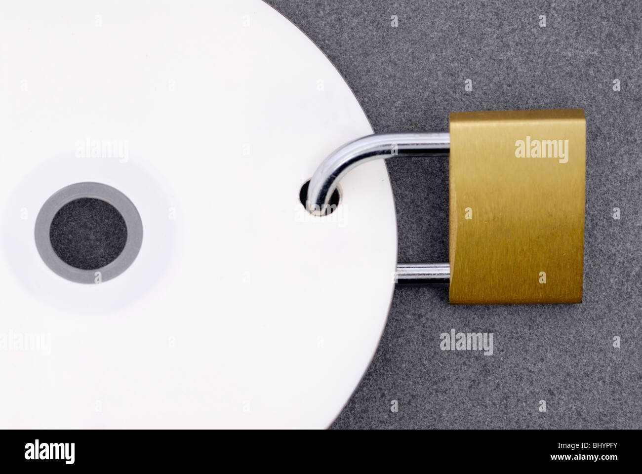 DVD with padlock, data security, privacy Stock Photo - Alamy