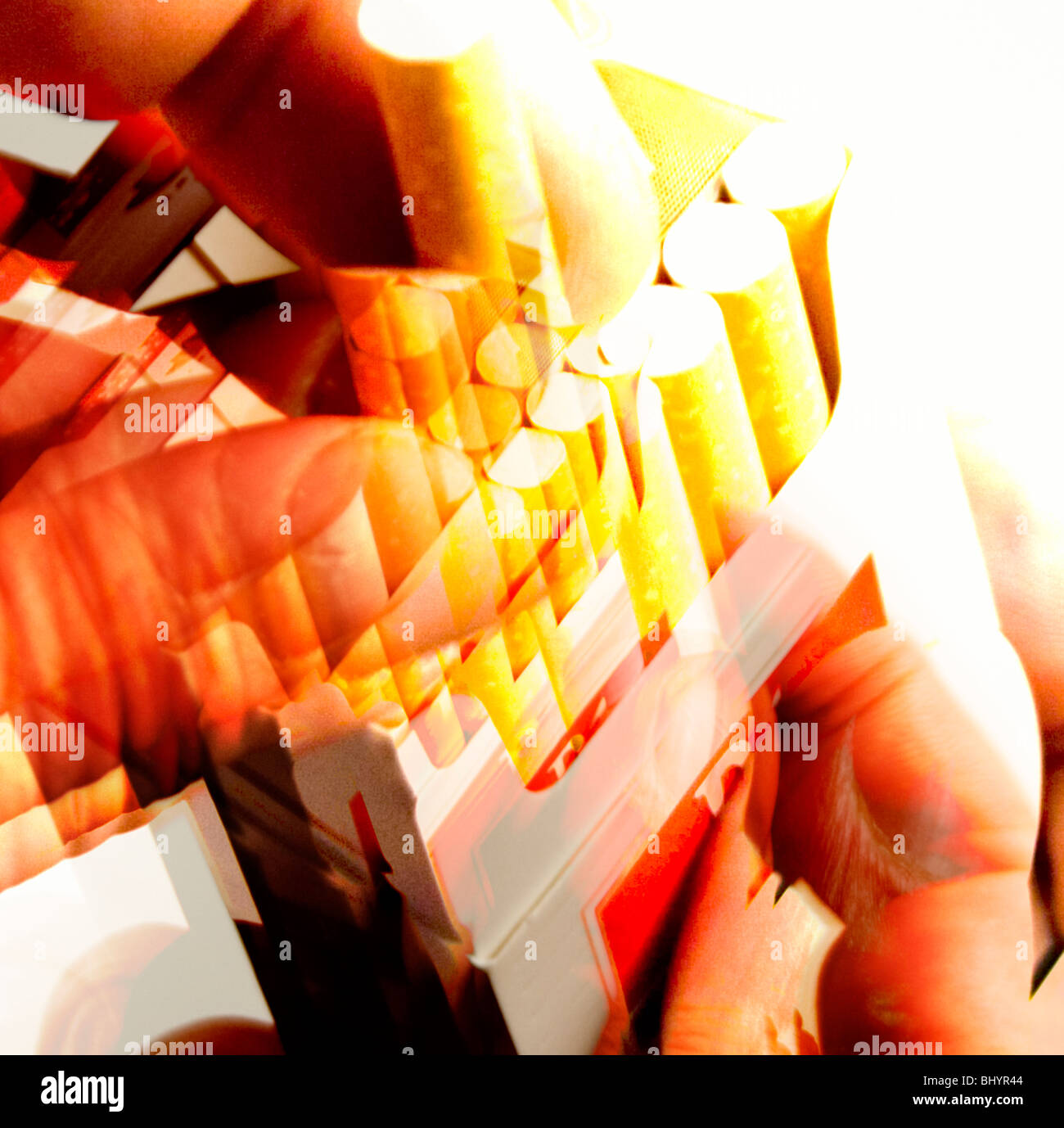 Opened packet of cigarettes hi-res stock photography and images - Alamy