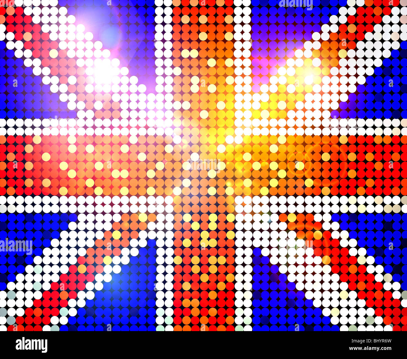 sparkling flag of united kingdom Stock Photo - Alamy