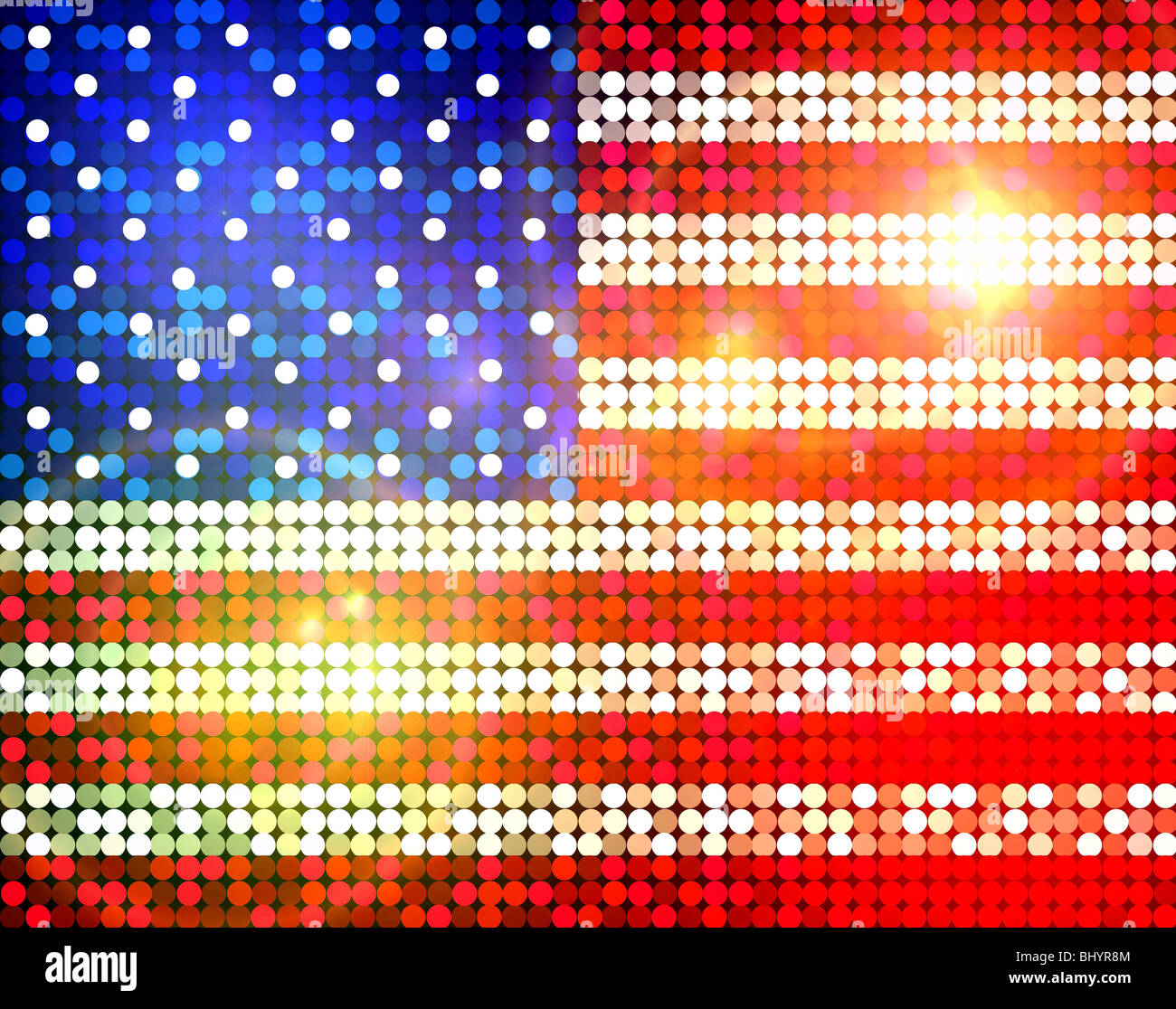sparkling flag of america Stock Photo - Alamy