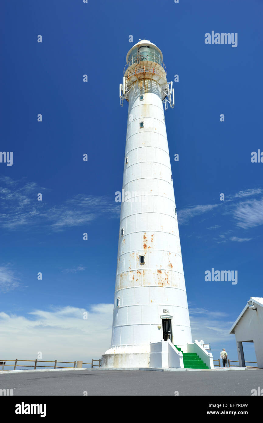 Cape Town, Western Cape, adult man standing next to white rusting ...