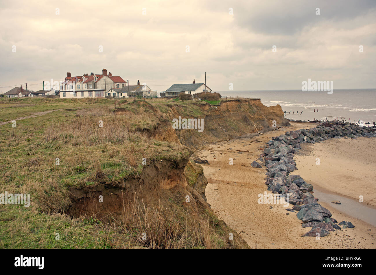 Effects of coastal erosion Stock Photo - Alamy