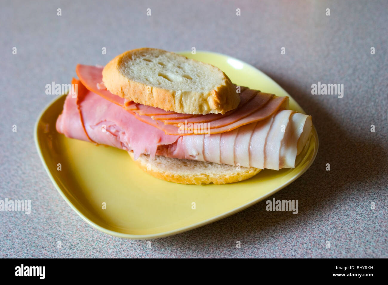 Food aliment bread ham hi-res stock photography and images - Alamy