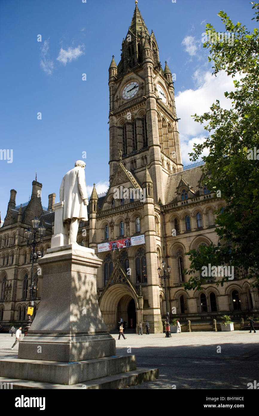 Town Hall and Albert Square, Manchester Stock Photo - Alamy
