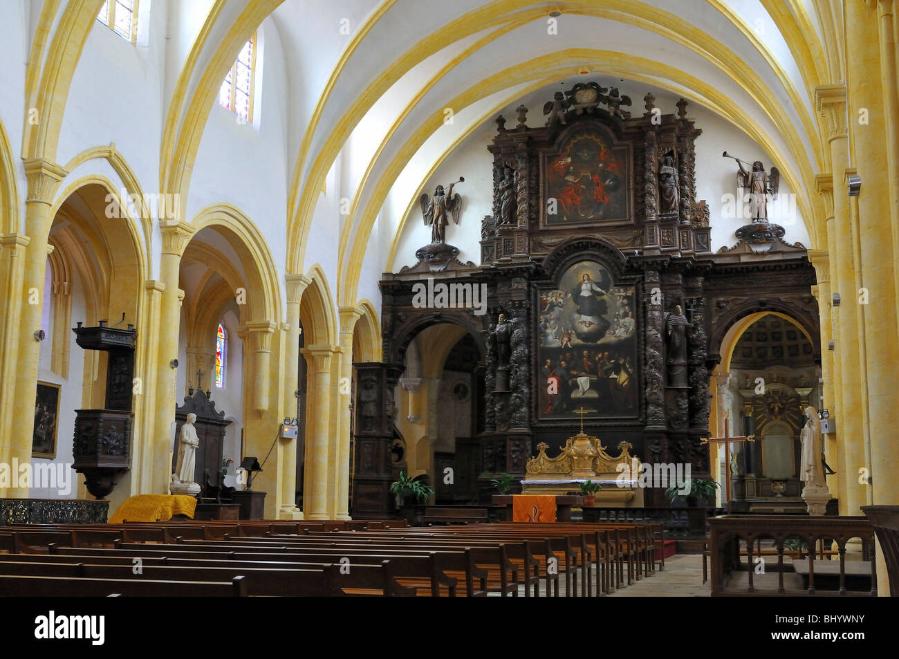 Figeac (46) : Church of Notre-Dame du Puy Stock Photo - Alamy