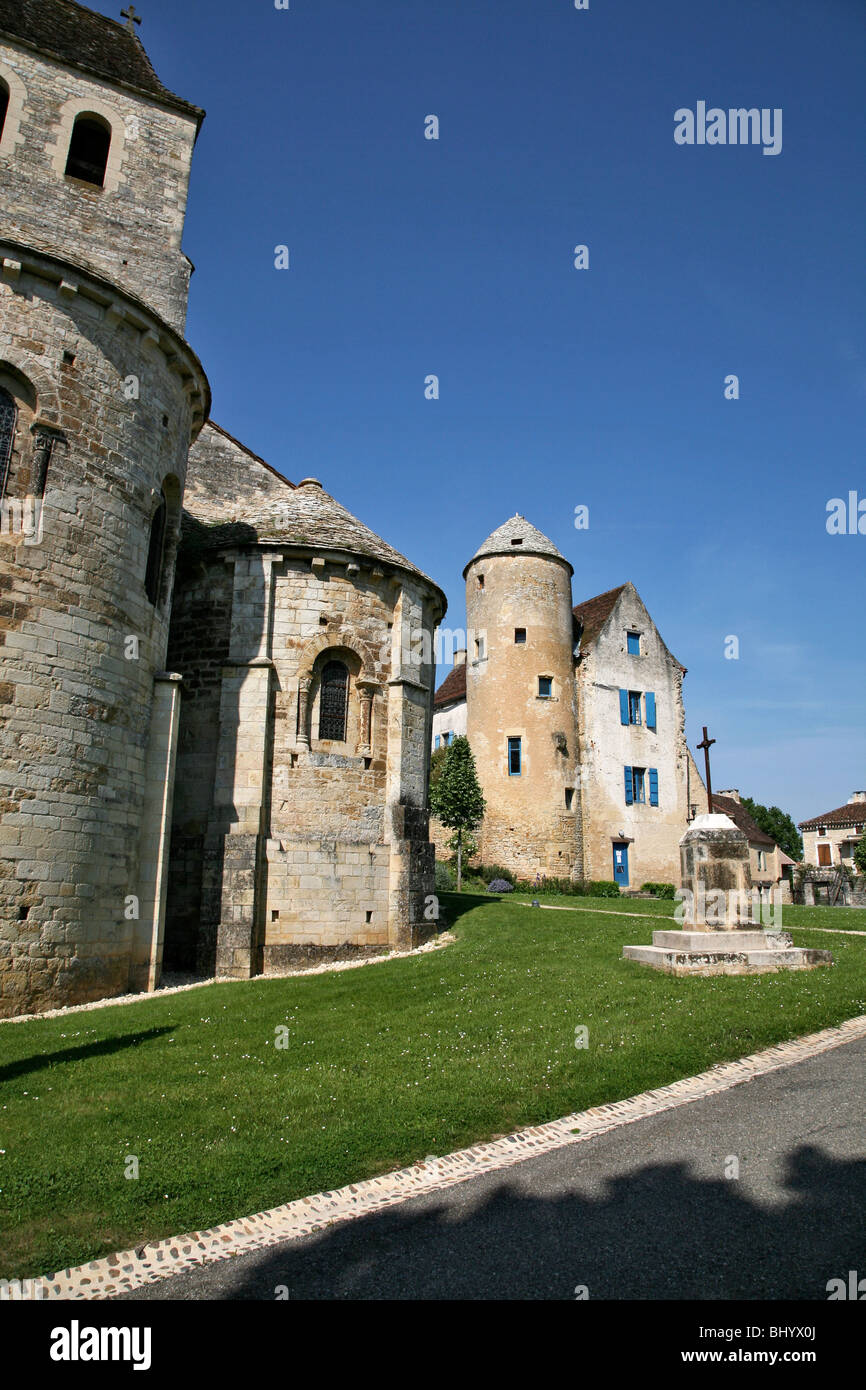 Les Arques (46) : Church Stock Photo - Alamy