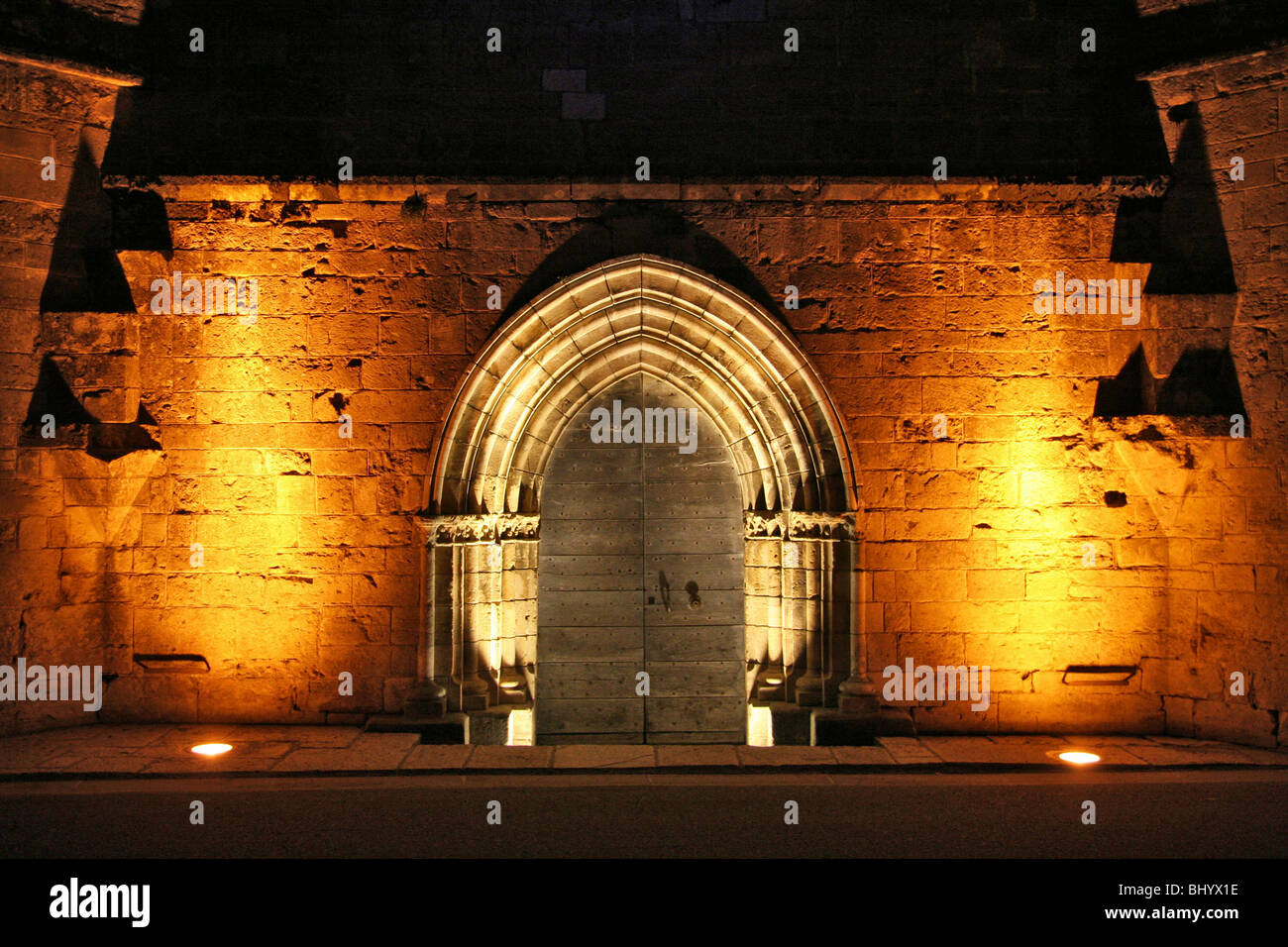 Rudelle (46) : Fortified church Stock Photo - Alamy