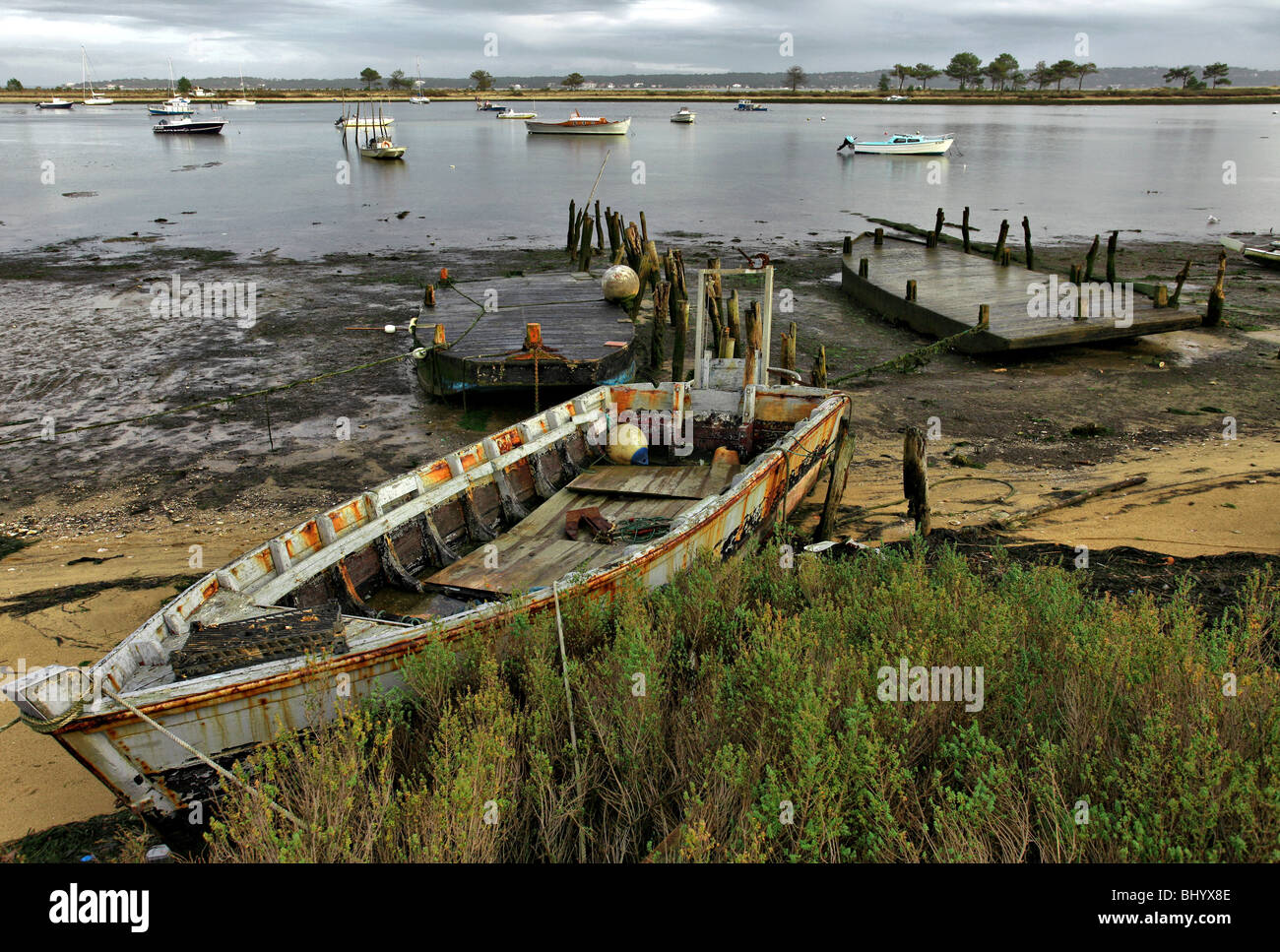 Cap Ferret (Ferret Cape) (33): Fishing boats Stock Photo - Alamy