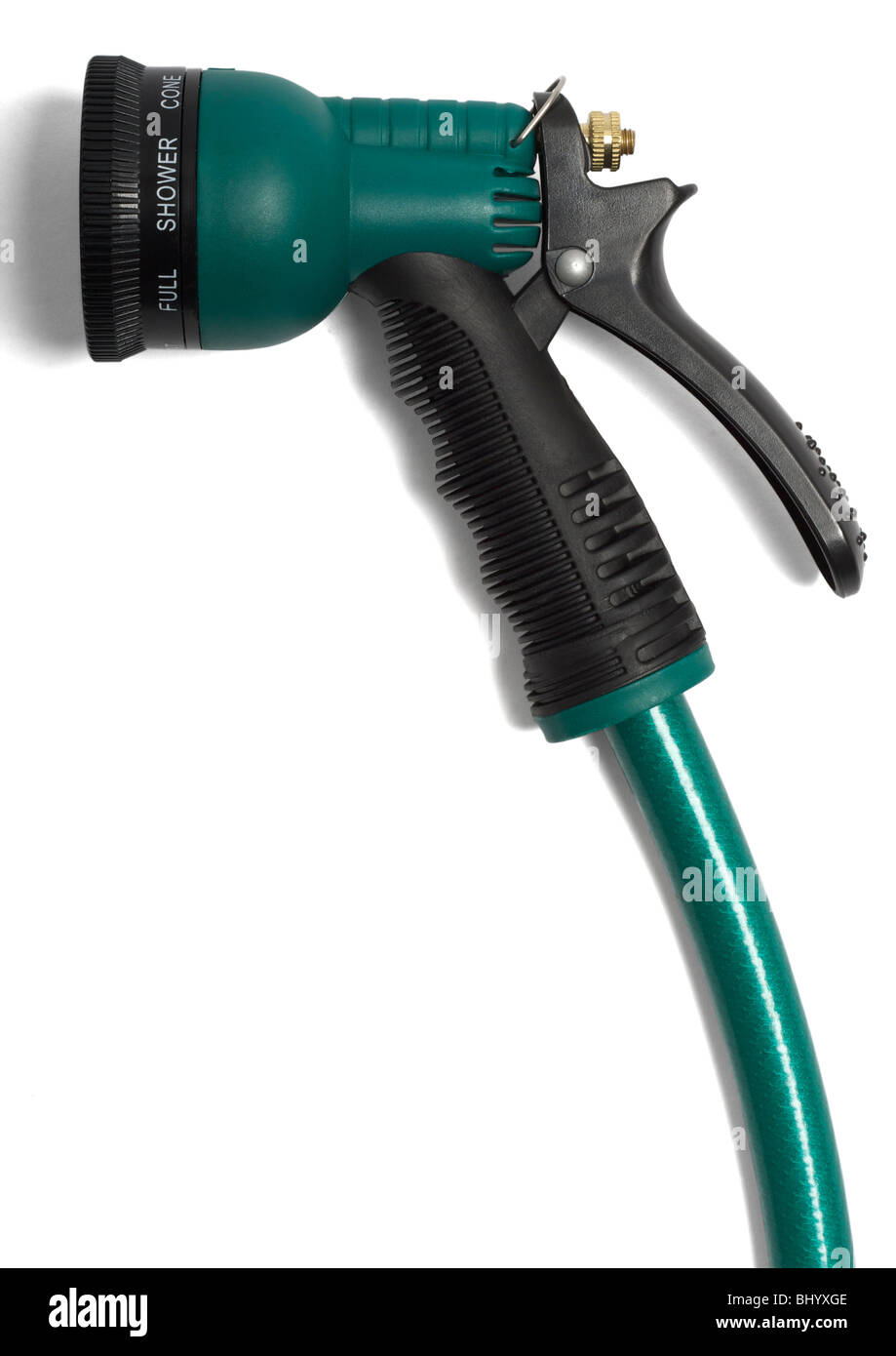 Water multi spray gun on white background Stock Photo - Alamy