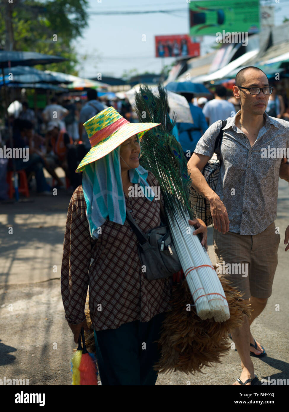 Hat shop in chatuchak market in bangkok hi-res stock photography and ...