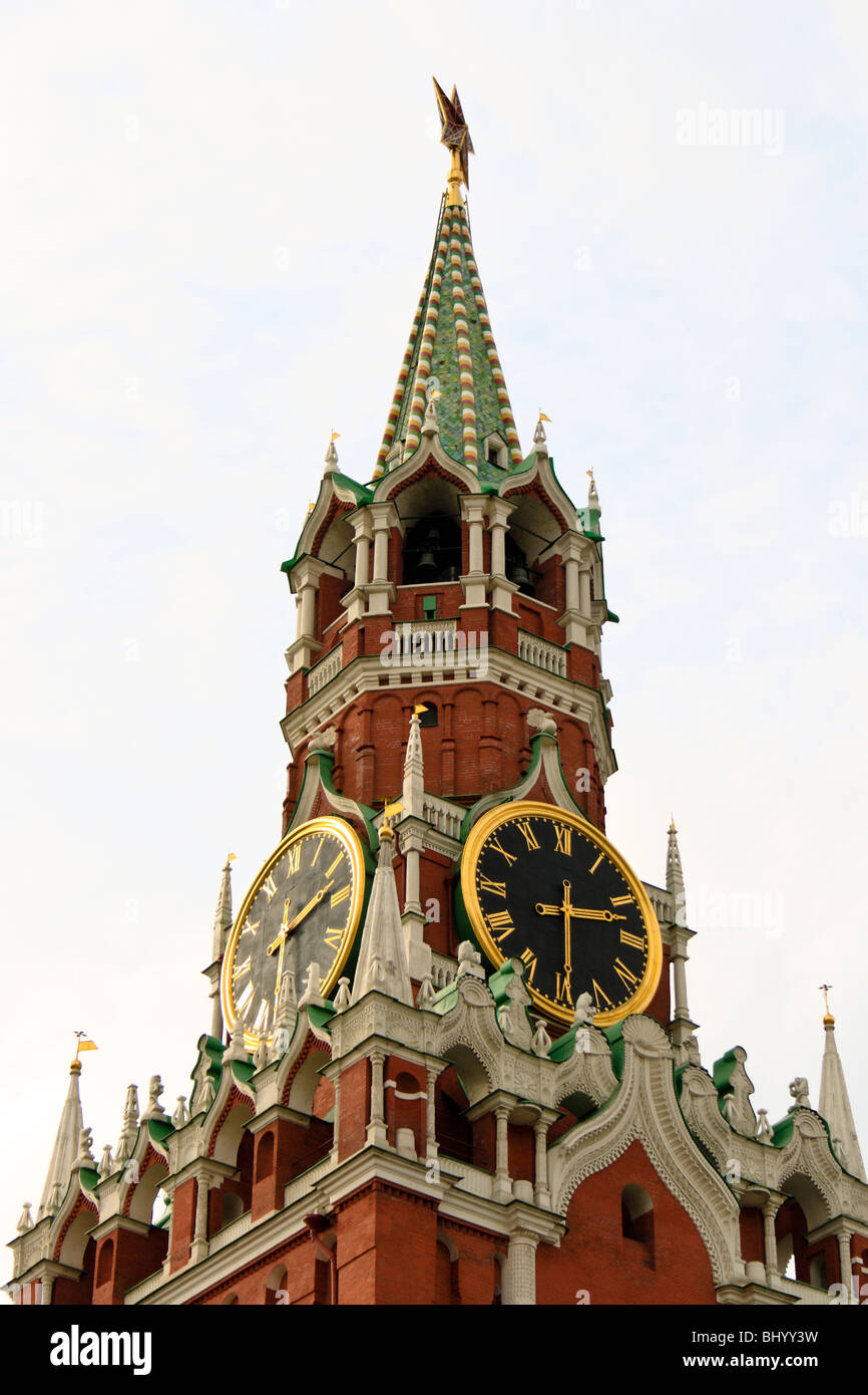 Savior Tower, Red Square, Moscow Stock Photo - Alamy