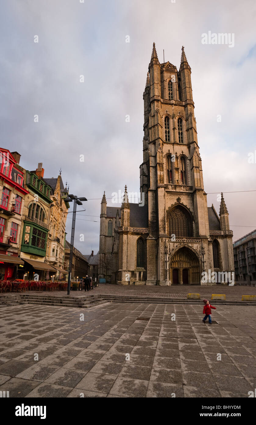 St. Bavo Cathedral in Ghent, East Flanders province, Belgium Stock ...