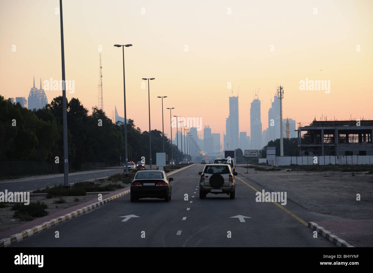 Street in Dubai, United Arab Emirates Stock Photo - Alamy