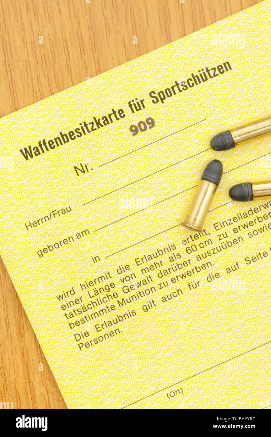 Waffenschein High Resolution Stock Photography and Images - Alamy