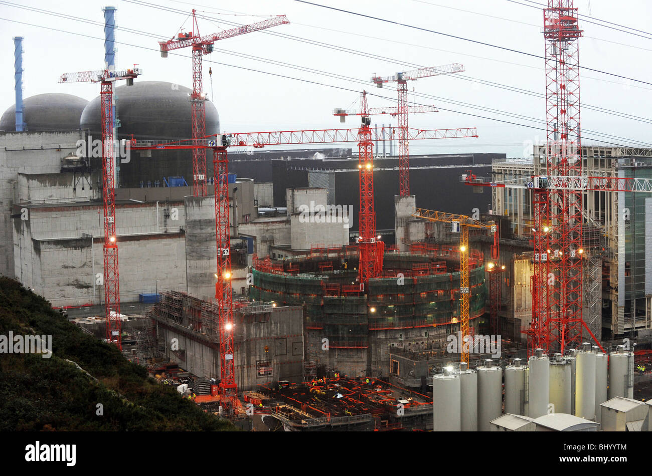 Flamanville (50) : building site of the future "EPR" nuclear reactor ...