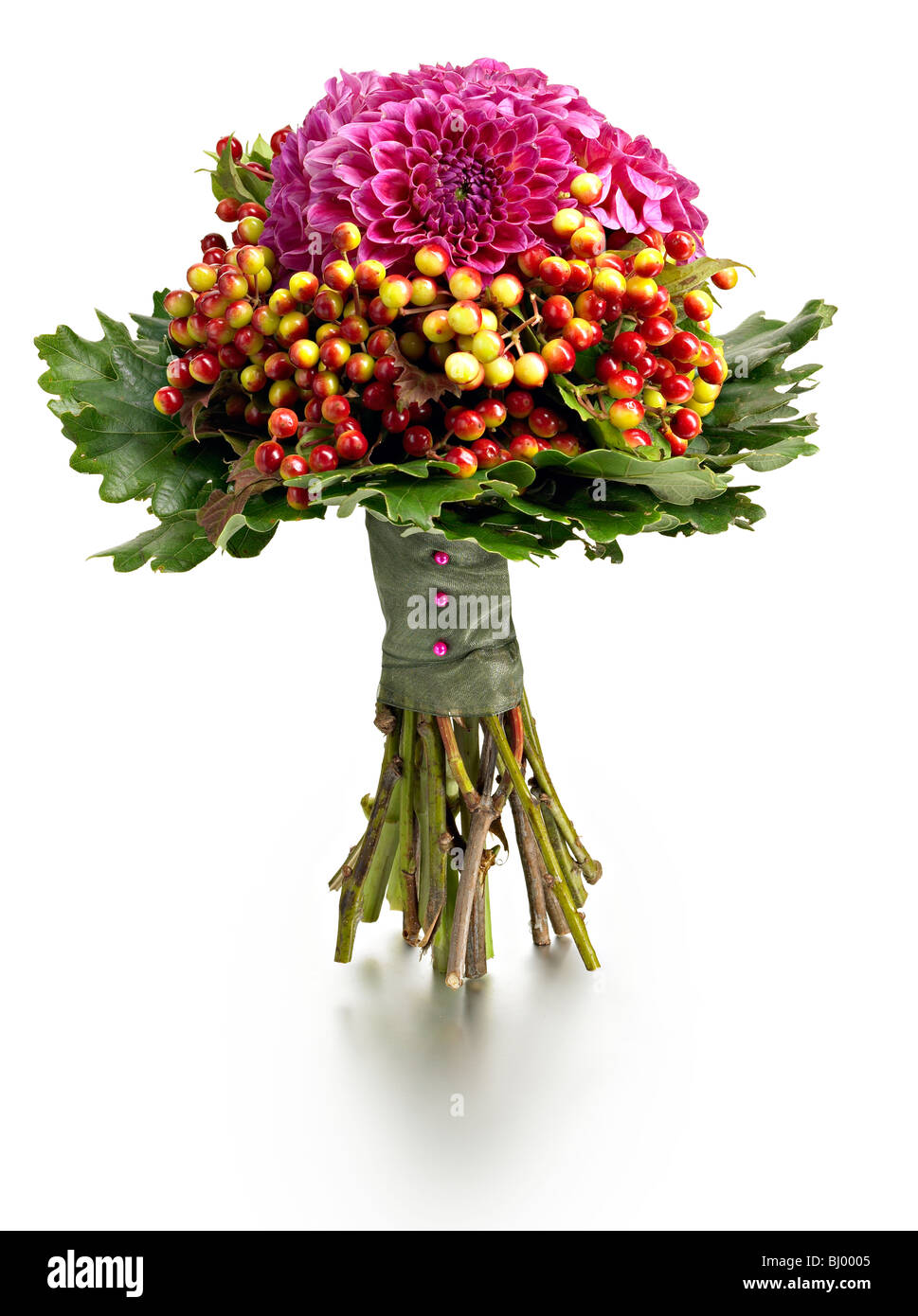 White hand tied rose bouquet hi-res stock photography and images - Alamy