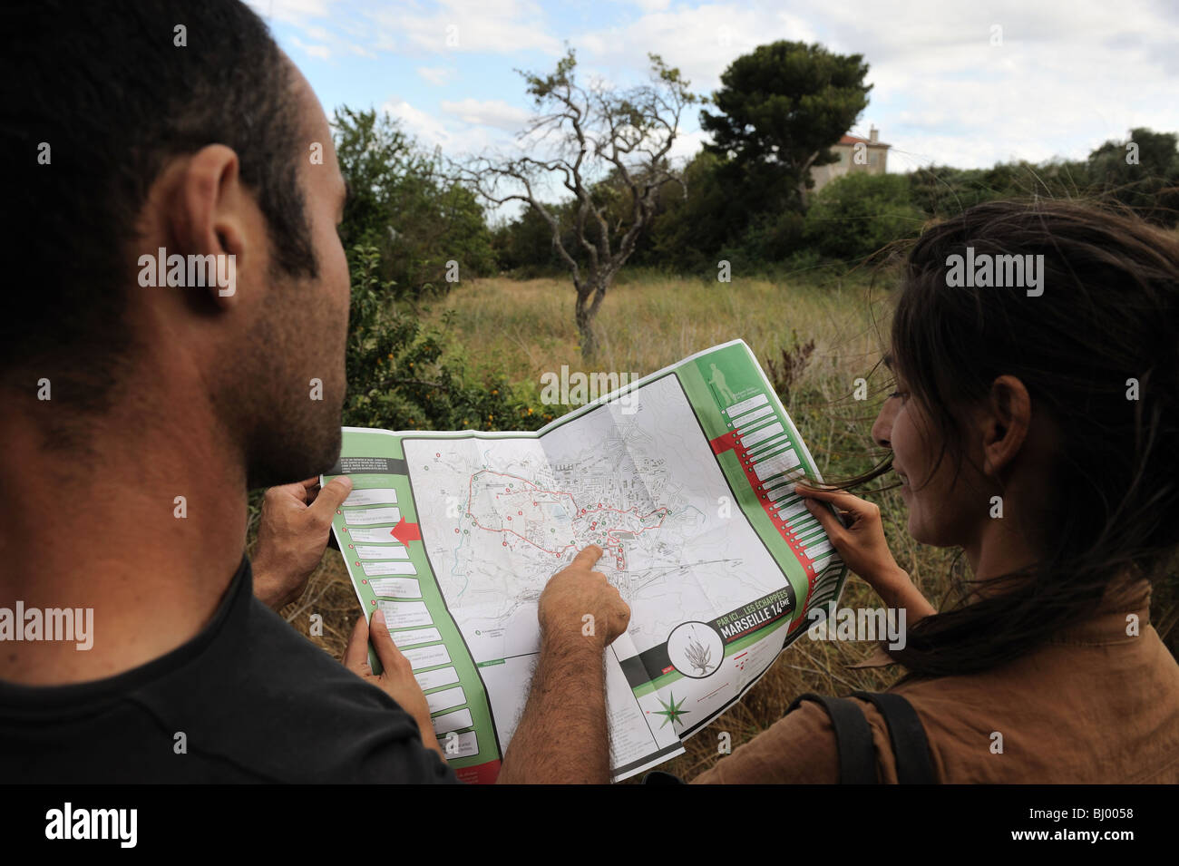 Marseille (13) : Botanical-pedestrian path in the countryside ...