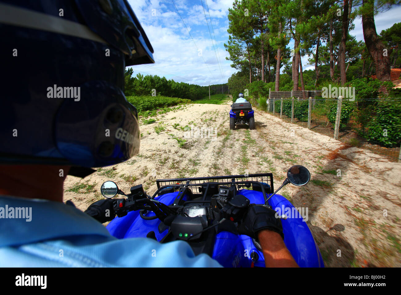 French National Gendarmerie, police quad bike unit Stock Photo - Alamy