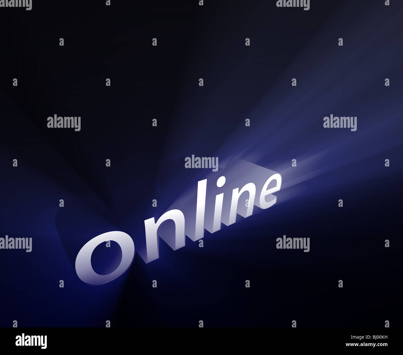 Online internet word graphic, with glowing light effects Stock Photo ...