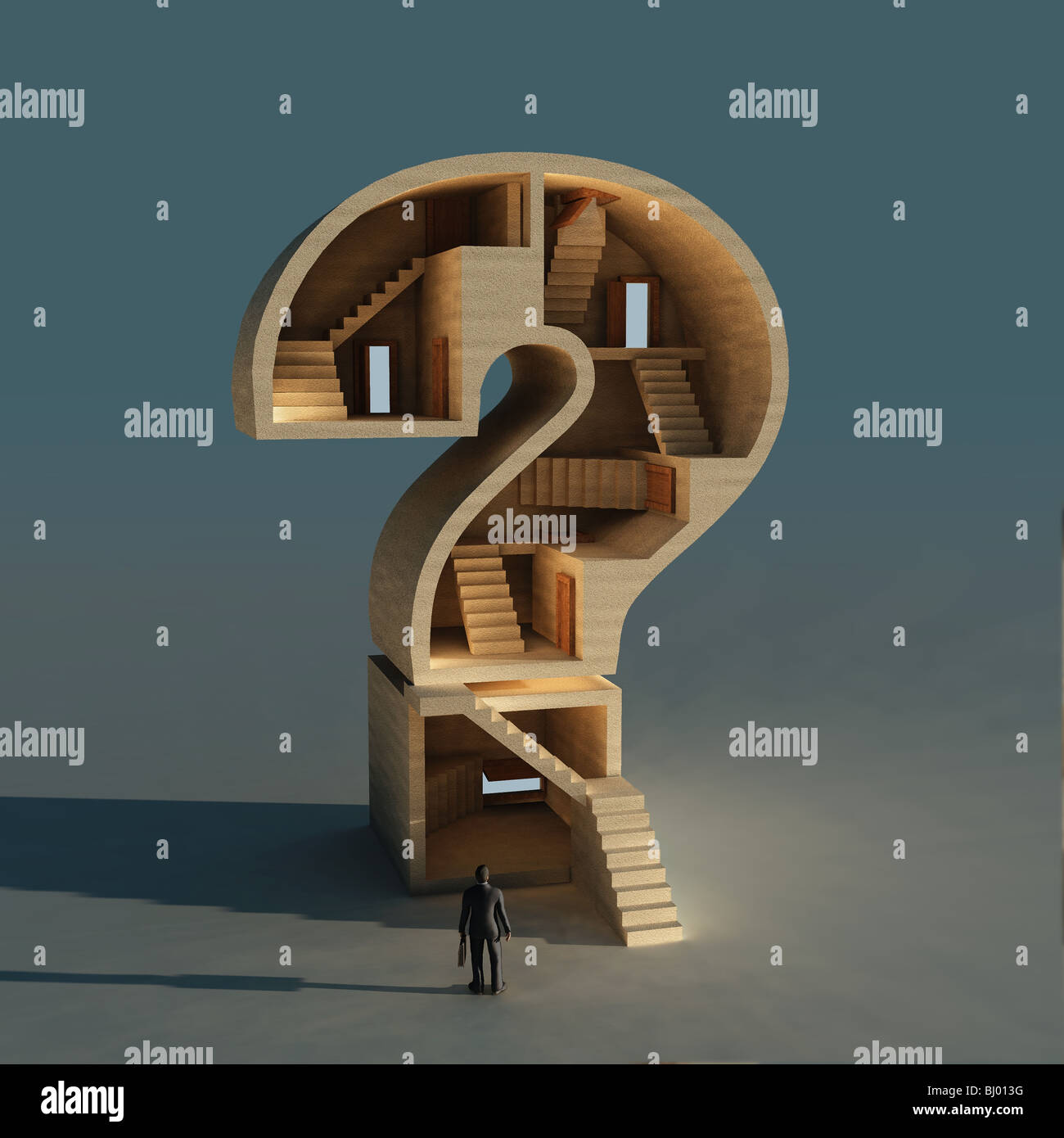 Man big question mark hi-res stock photography and images - Alamy
