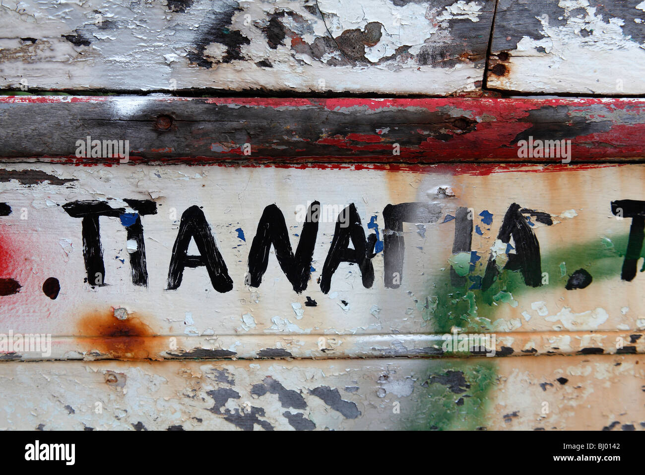 Writing on boat hi-res stock photography and images - Alamy