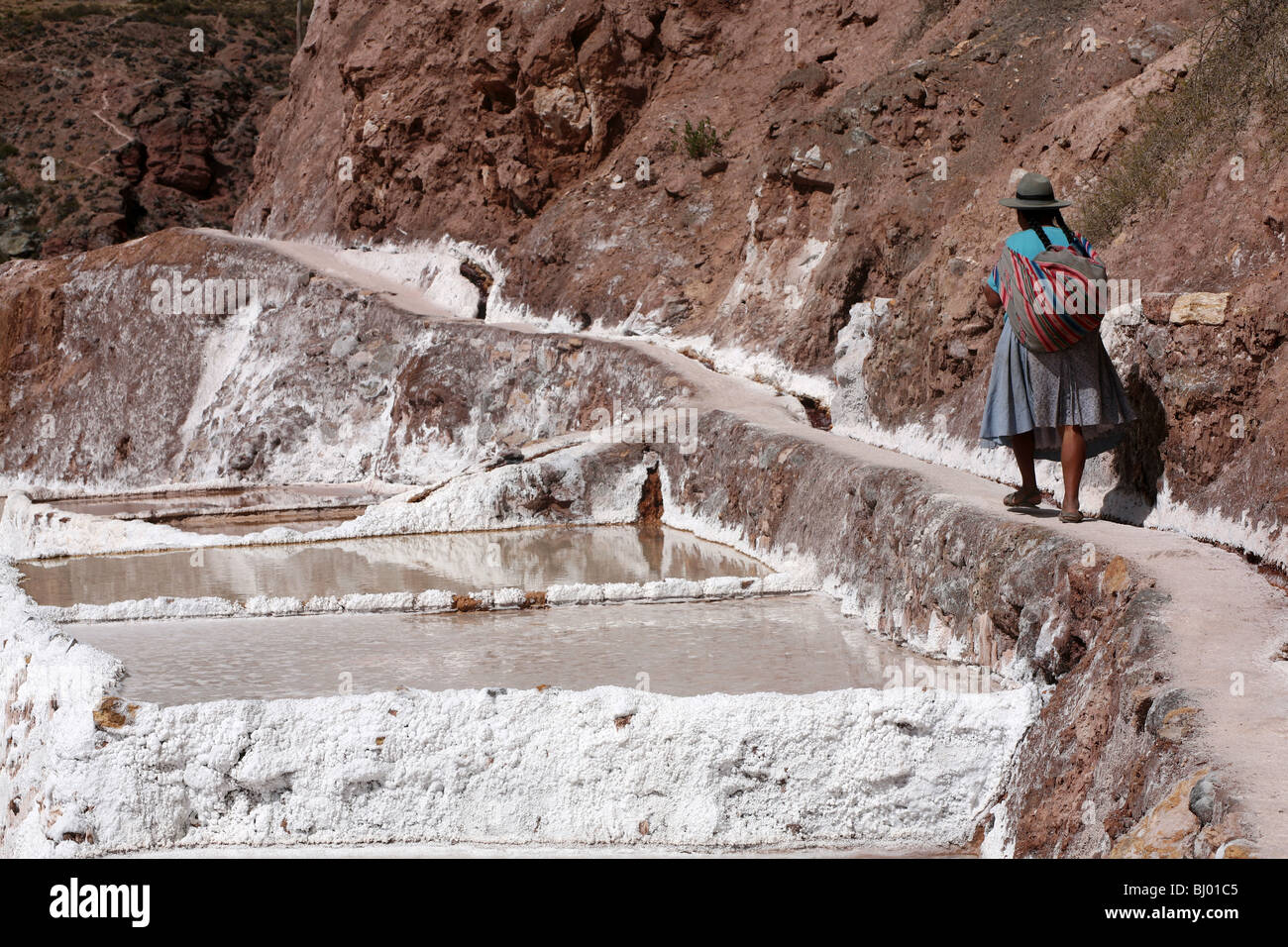 Peru : Maras salt mine Stock Photo - Alamy