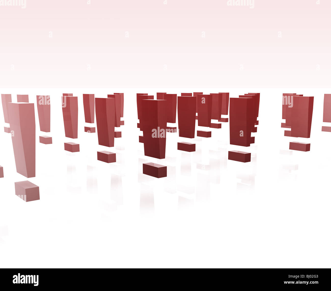 Exclamation mark illustration glossy isolated many in group Stock Photo ...