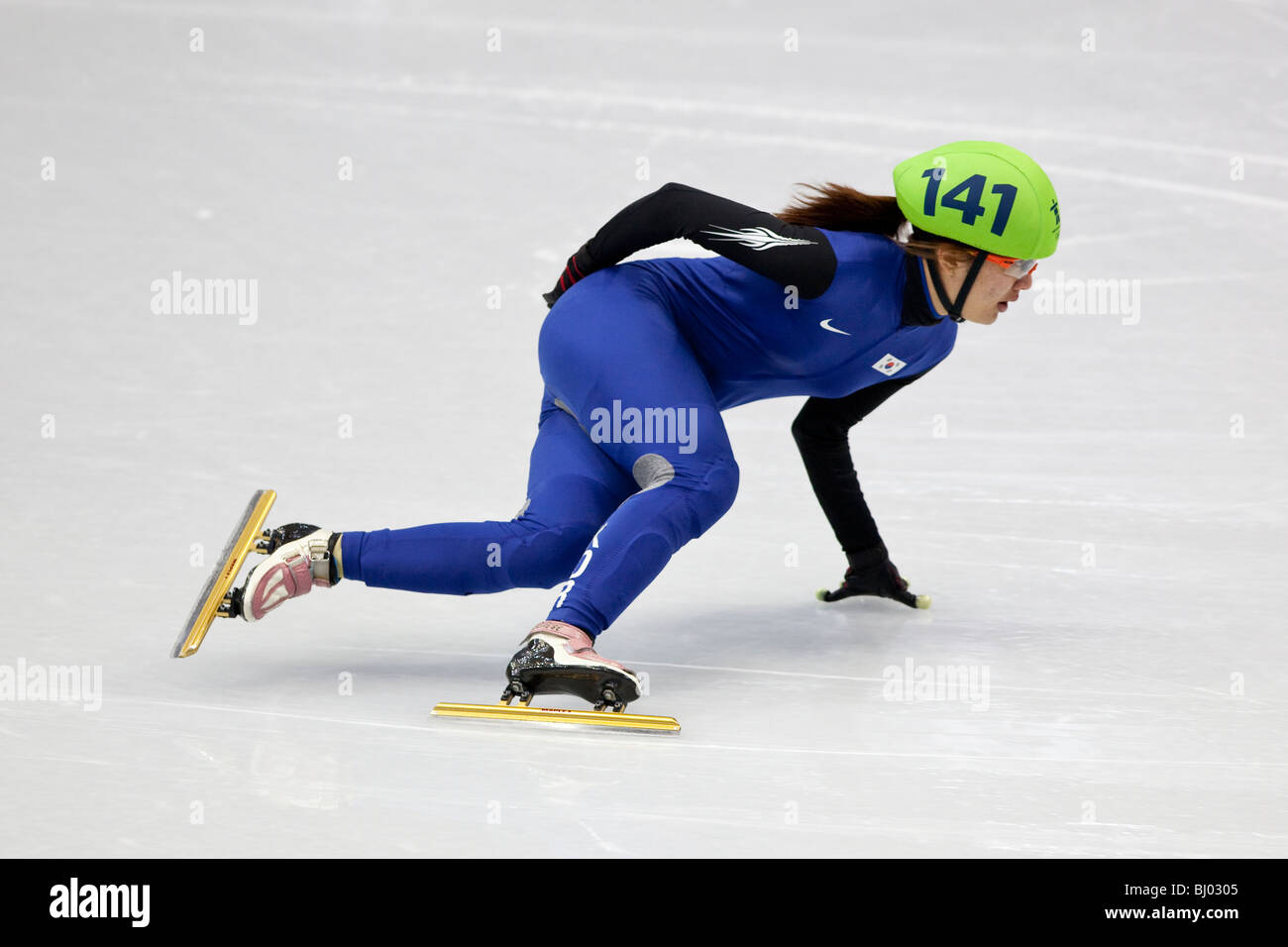 Park Seung-Hi (KOR) competing in the Short Track Speed Skating Women's ...