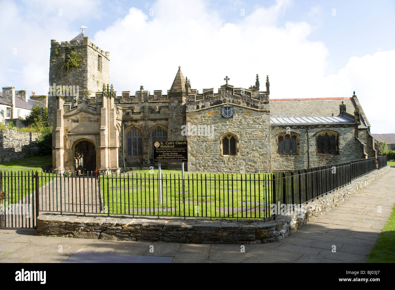St Cybi's Church in Holyhead Anglesey, North Wales Stock Photo - Alamy