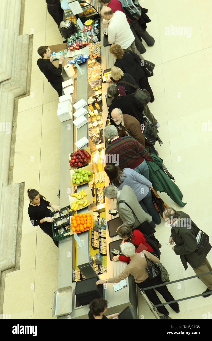 Queue to the canteen hi-res stock photography and images - Alamy