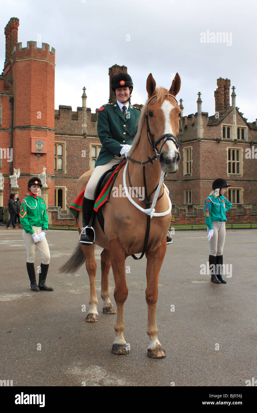 Horse Rangers Association parade to the Chapel Royal, Hampton Court ...
