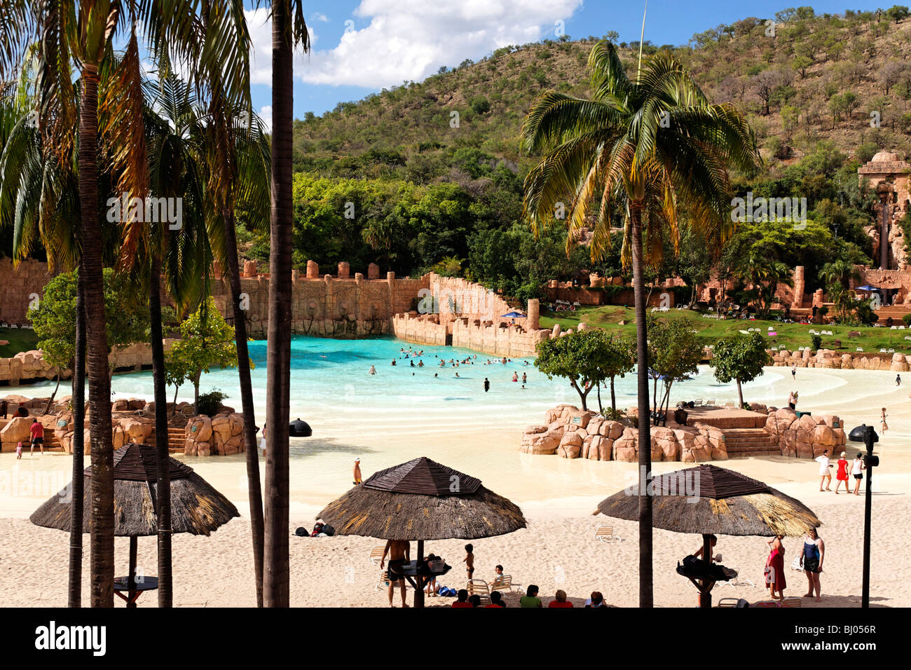 Wave pool beach swimming area Lost City Suncity Northwest Province ...