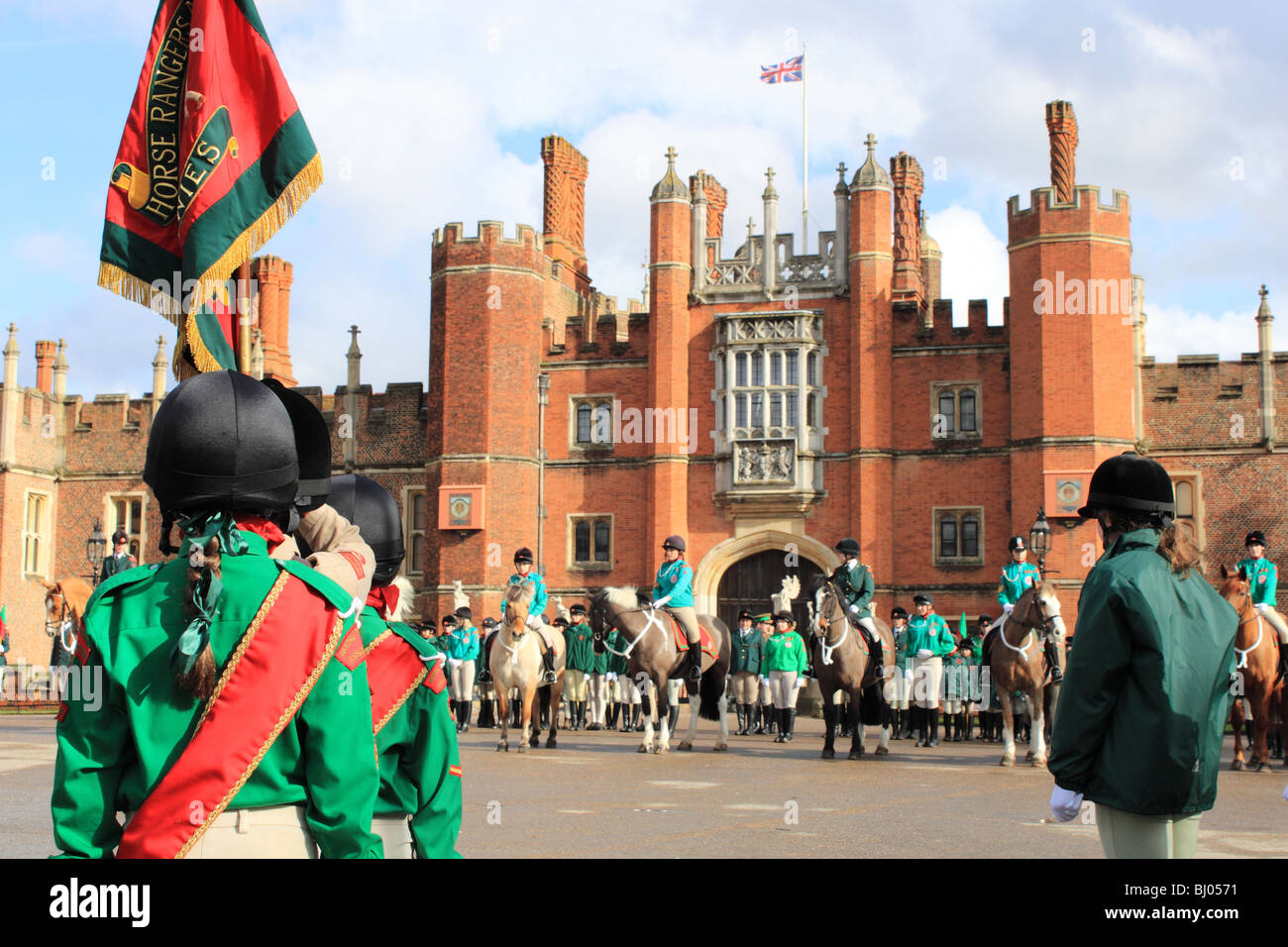 Horse Rangers Association parade to the Chapel Royal, Hampton Court ...