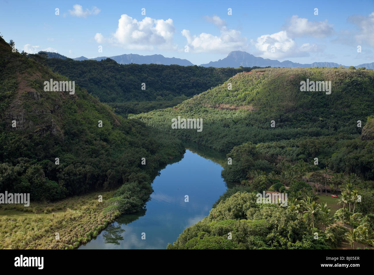 Wailua River, the only navigable river in Hawaii,is located on Kauai ...