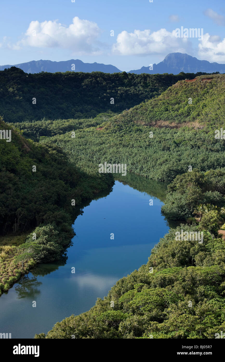 Wailua River, the only navigable river in Hawaii,is located on Kauai ...
