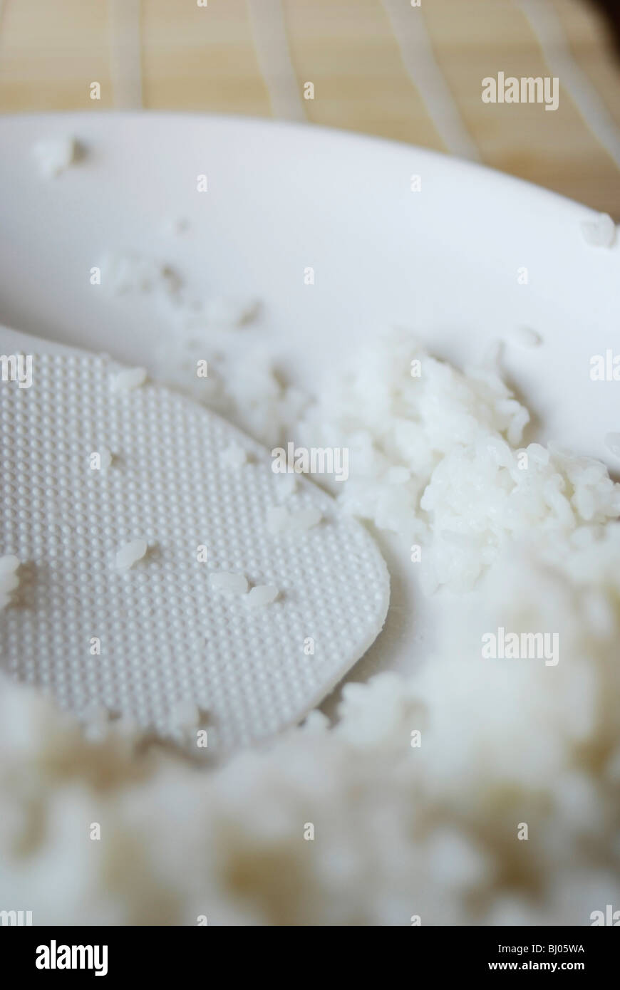 Sushi rice and spoon Stock Photo - Alamy
