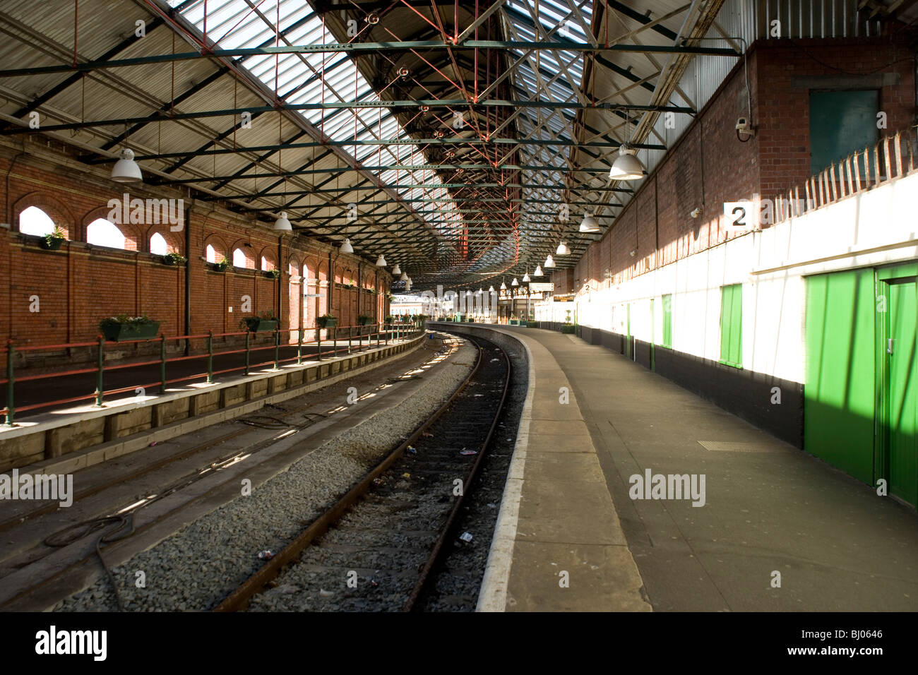 Railway station at the Port of Holyhead Anglesey North Wales Stock ...