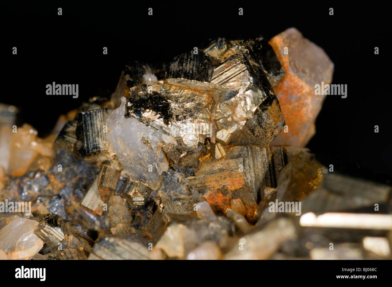 Iron pyrites crystals, known as 'fool's gold' Stock Photo - Alamy