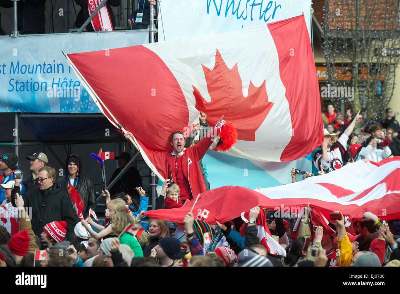 Canadian olympic fans hi-res stock photography and images - Alamy