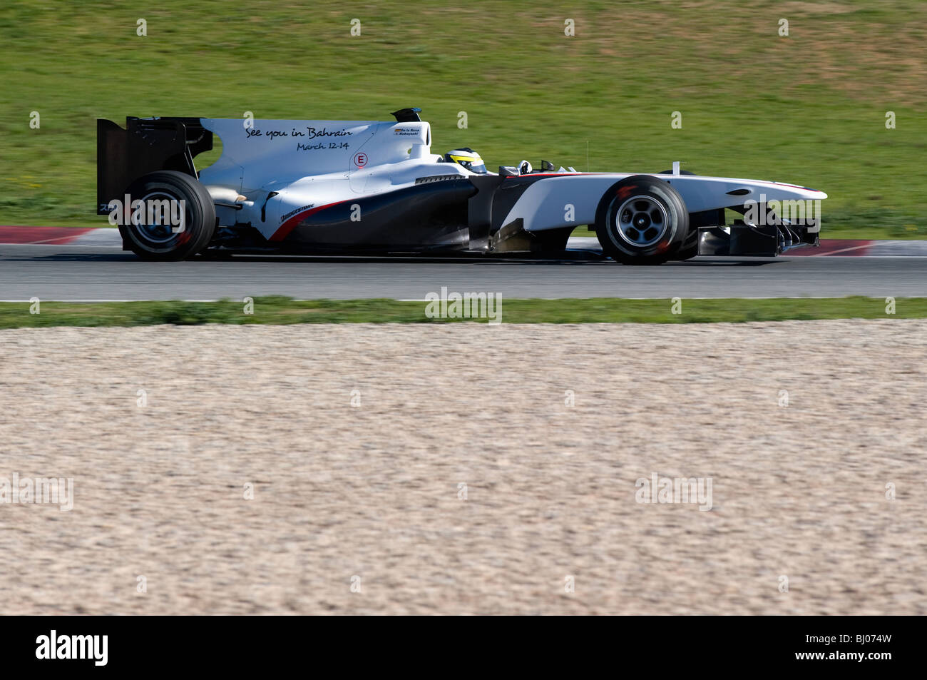 Pedro de la Rosa (SPA) in the BMW Sauber C29 racecar during Formula 1 ...