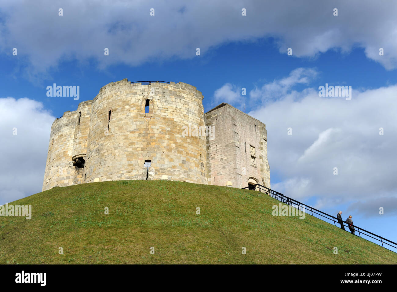 Cliffords Tower 13th century keep City of York in North Yorkshire ...