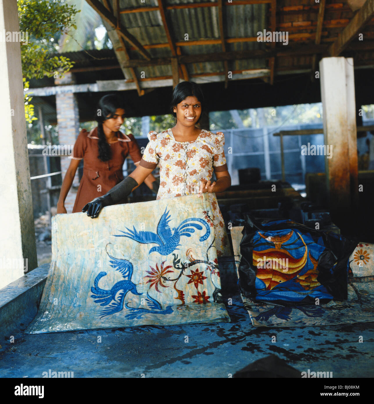 Batik production Sri Lanka Stock Photo - Alamy