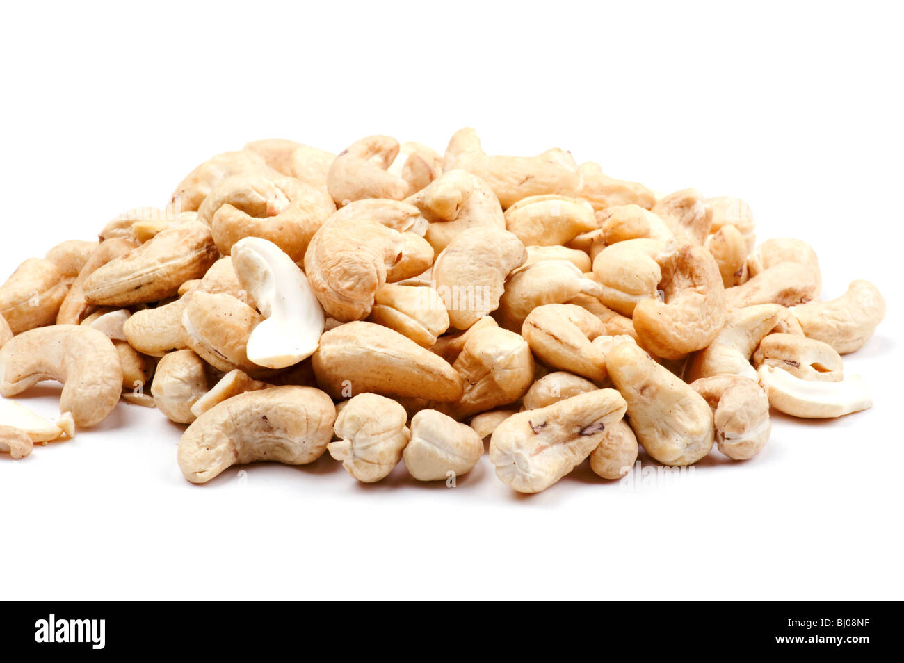 object on white - dry food nut Stock Photo - Alamy