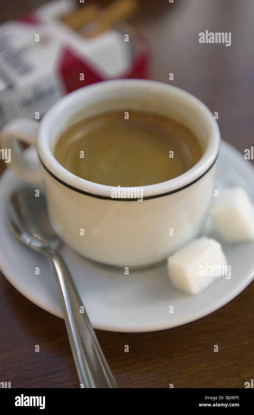 Coffee and cigarettes Stock Photo - Alamy