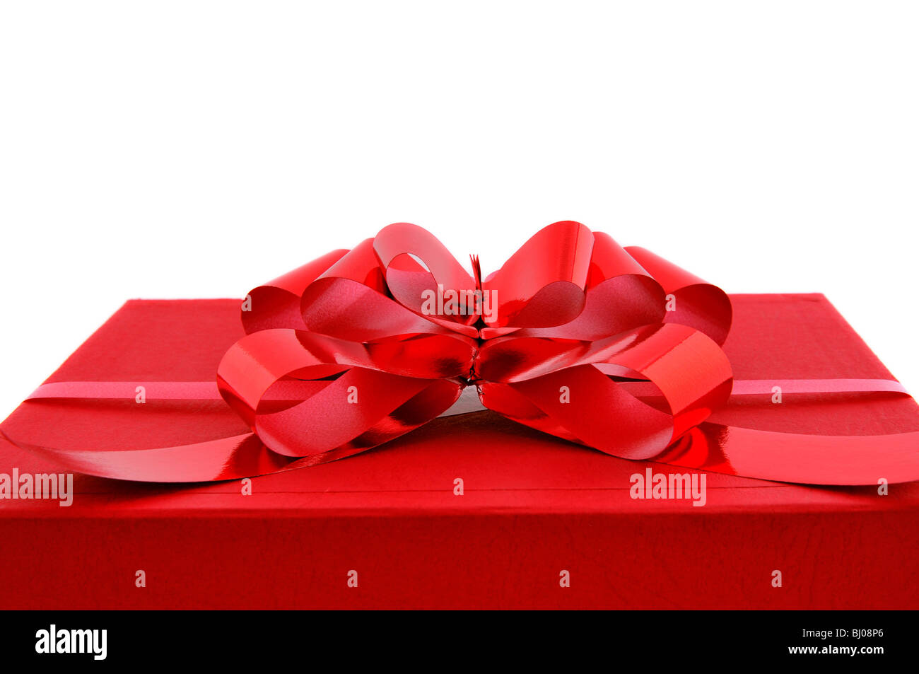 Red gift box festive Cut Out Stock Images & Pictures - Alamy