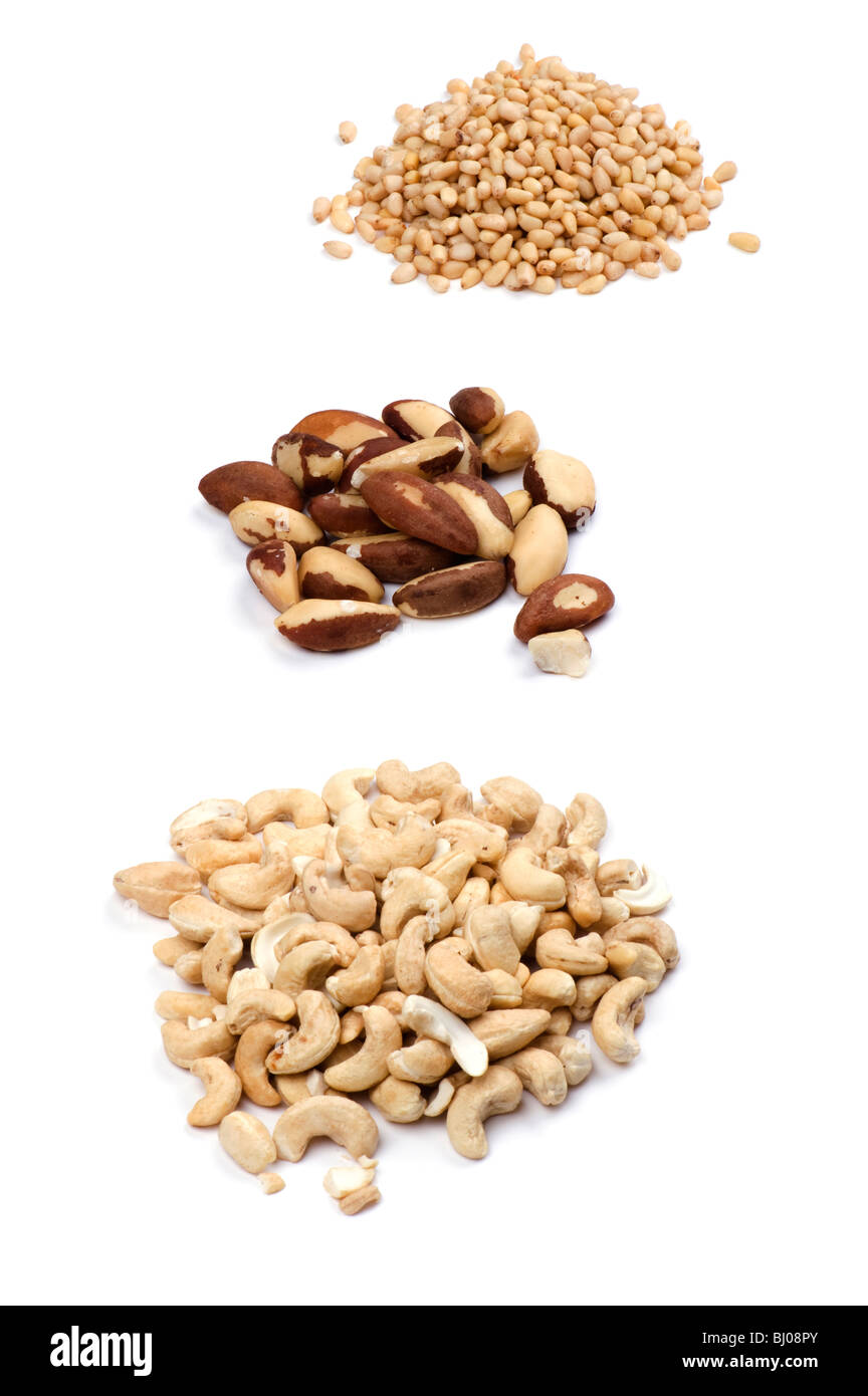 object on white - dry food nut Stock Photo - Alamy