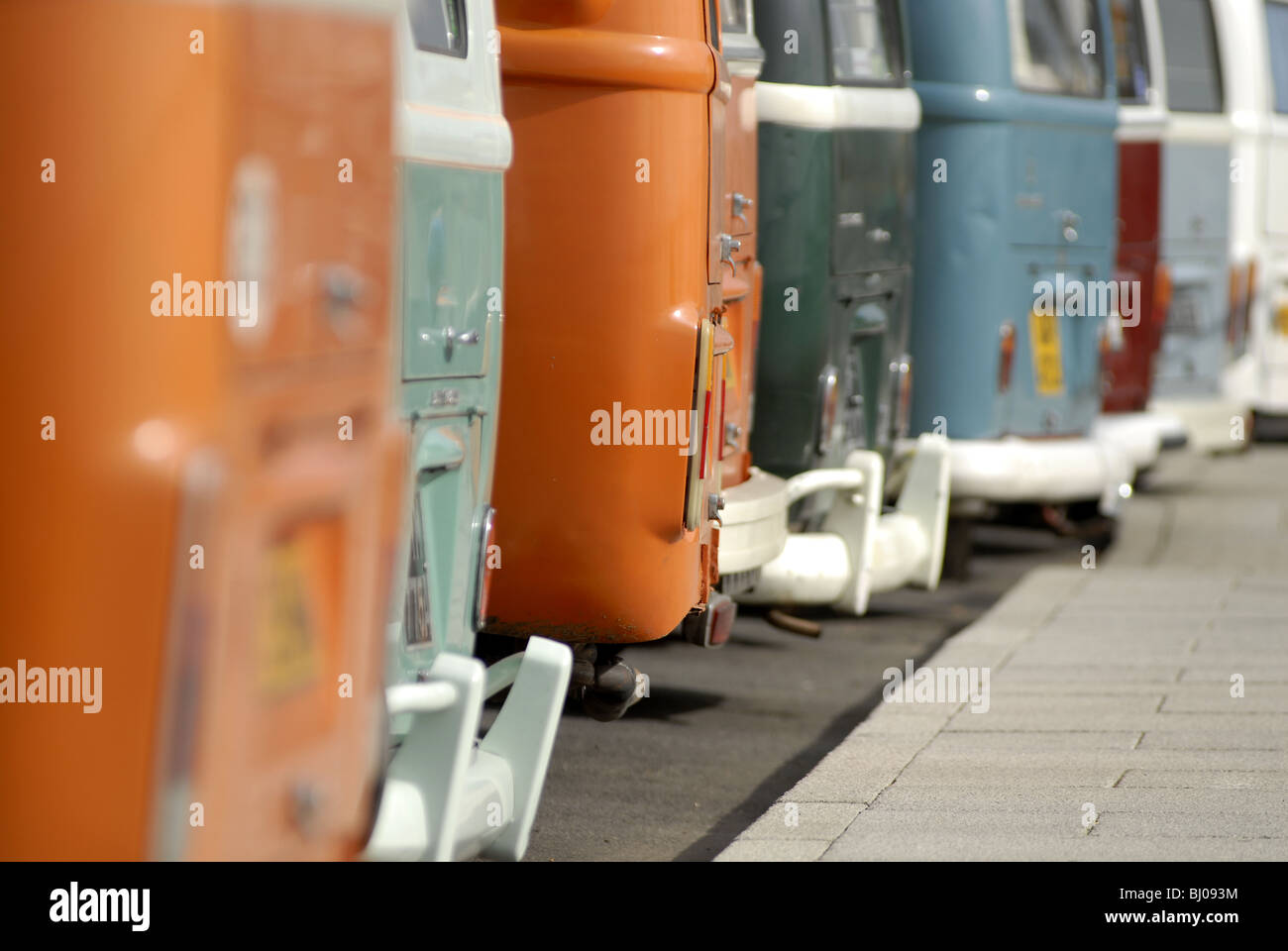 Camper Vans at the Brighton Breeze VW Van rally Stock Photo - Alamy