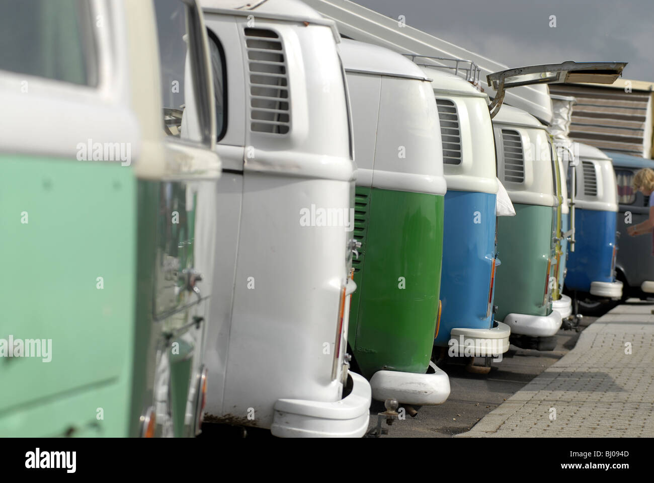 VW Camper Vans at the Brighton Breeze VW Van Rally Stock Photo - Alamy