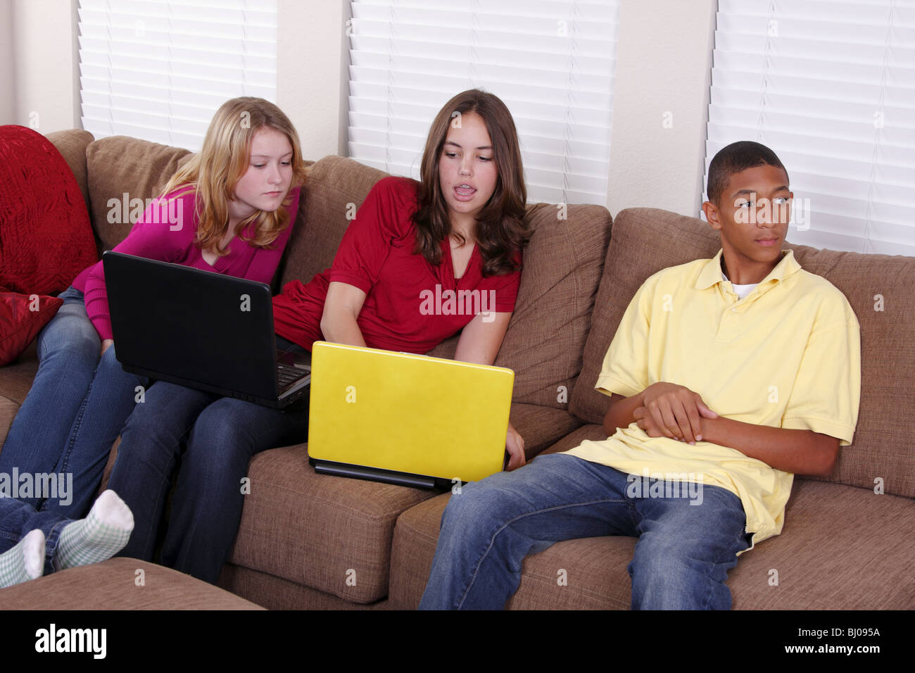 African teenagers students using laptop hi-res stock photography and ...