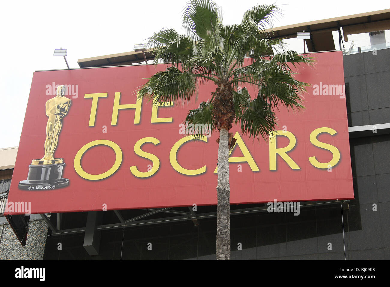 OSCAR SIGNAGE 82ND ACADEMY AWARDS SET UP HOLLYWOOD LOS ANGELES CA USA ...